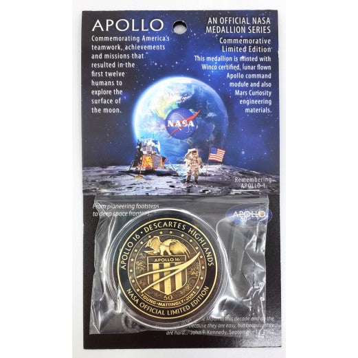 Apollo XVI 50th Anniversary Medallion – Cosmosphere