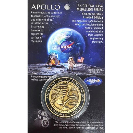 Apollo XVII 50th Anniversary Medallion – Cosmosphere